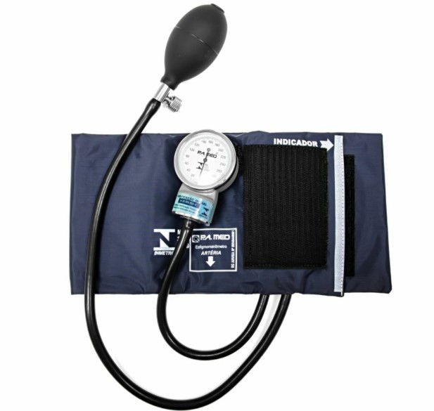 ESFIGMOMANOMETRO NYLON AZUL PAMED - Cirúrgica Porto