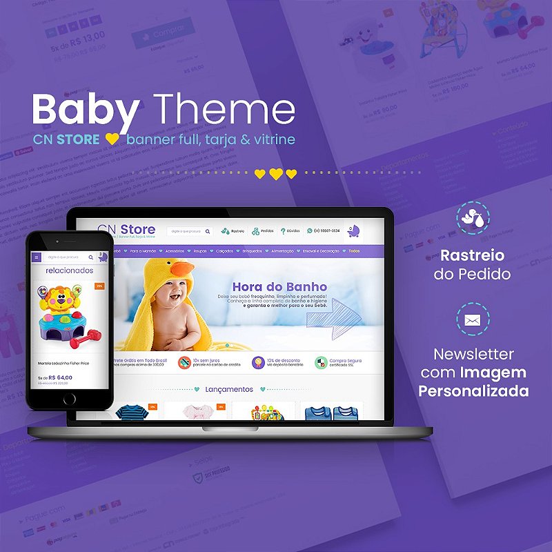 CN STORE - Baby Theme - Loja Integrada - Consultor Net - Parceiro Loja ...