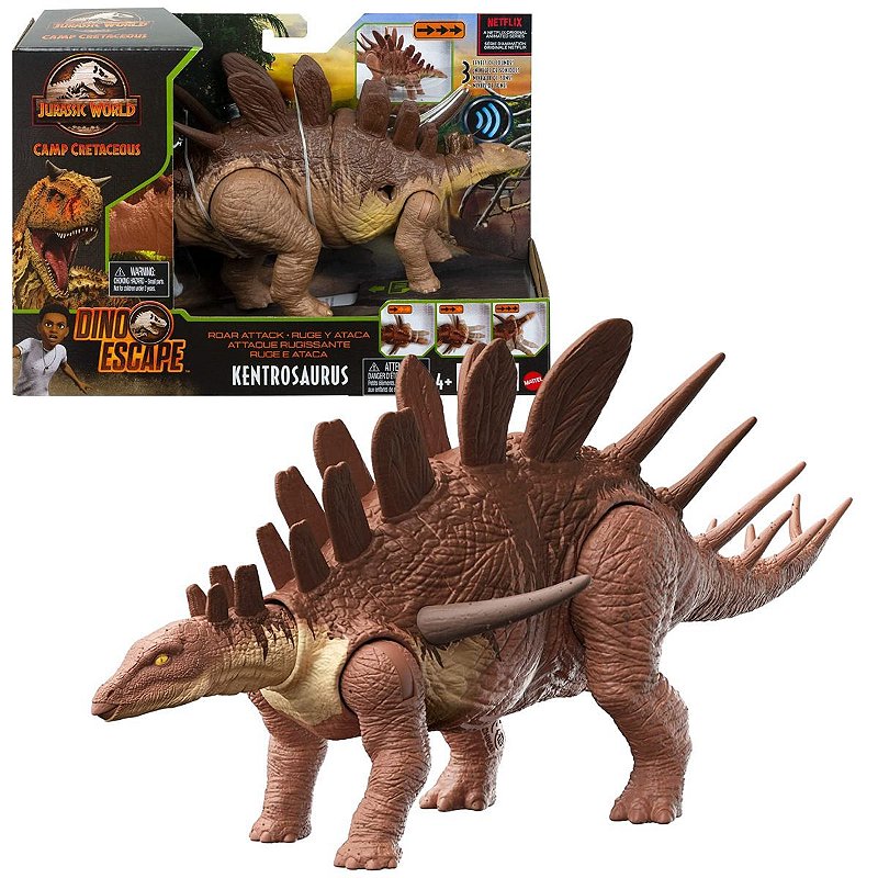 Jurassic World Dinossauro Kentrosaurus Ruge E Ataca Com Som - Nikity ...