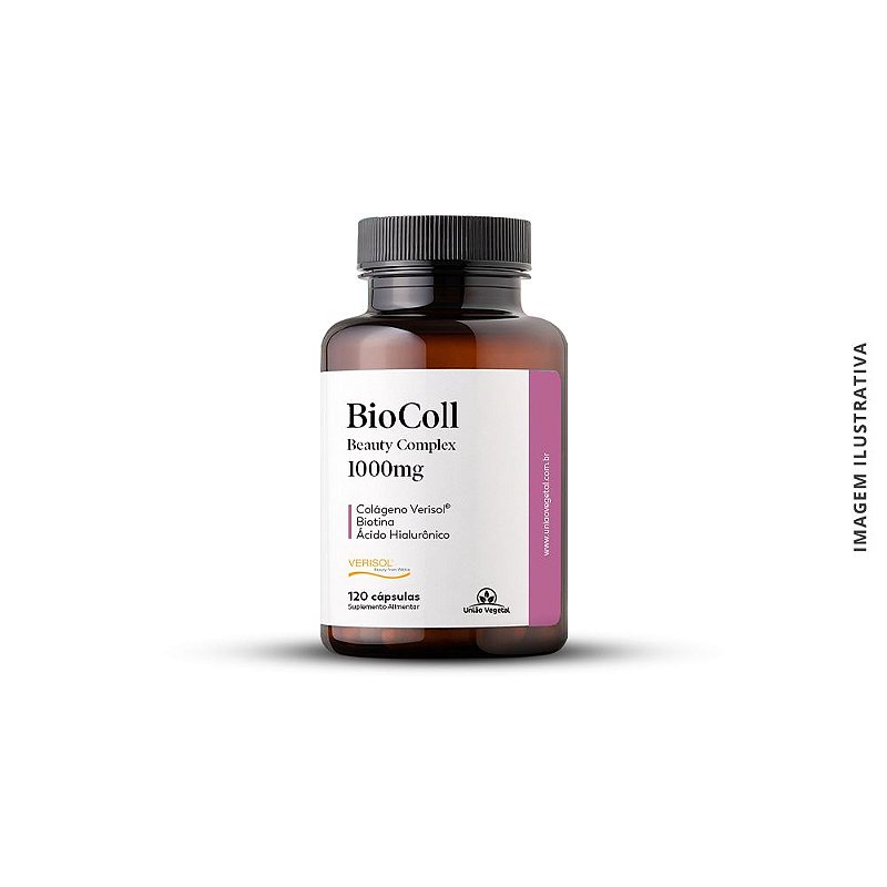 BIOCOLL 120 CAPS 1000MG - UNIÃO VEGETAL - Paladino Suplementos - Preço ...