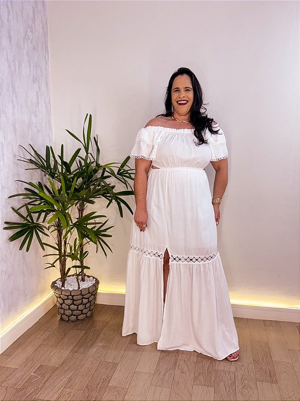 VESTIDO LONGO LOREN PLUS - Cassias Modas