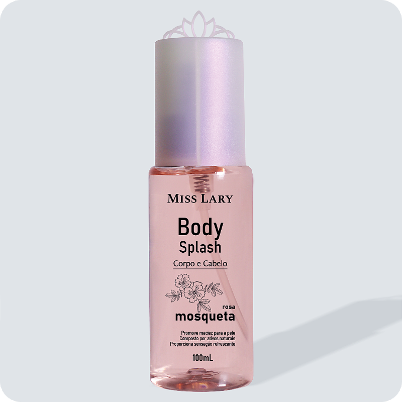 Body Splash - Rosa Mosqueta - Miss Lary Cosméticos Veganos