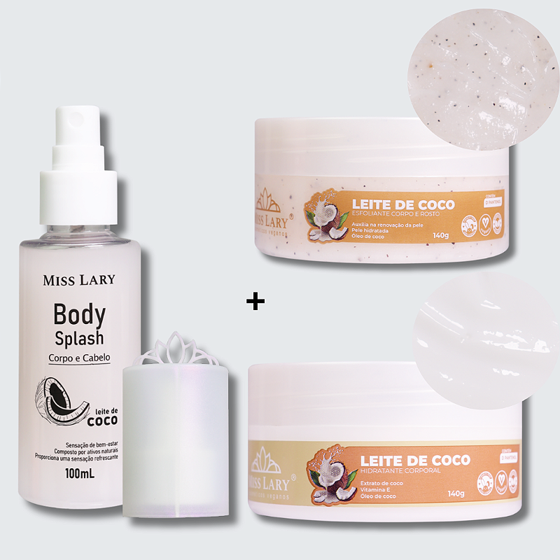 Linha Leite De Coco - Miss Lary Cosméticos Veganos