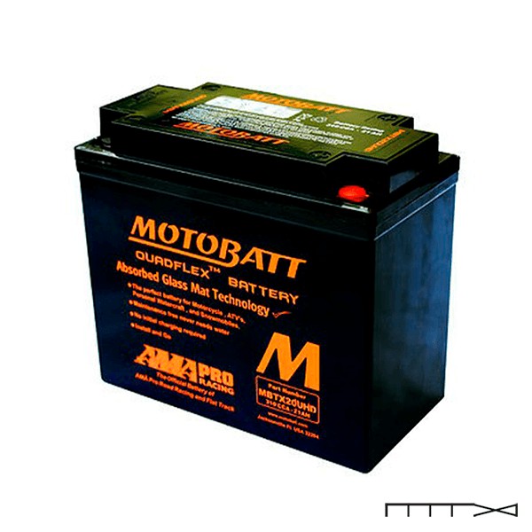Bateria Motobatt Mod. MBTX20U-HD (YTX20L-BS) Haley Davidson Dyna ...