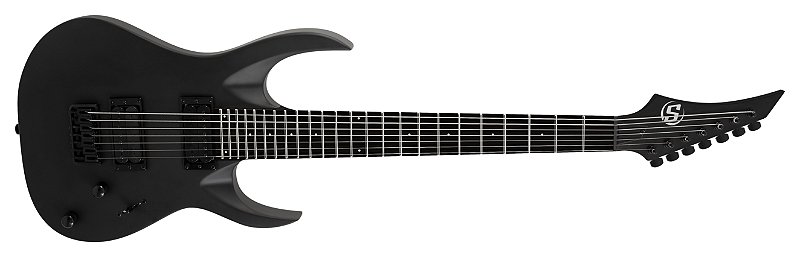 Guitarra 7 Cordas S by Solar AB4.7C preto carbono fosca - Norris ...