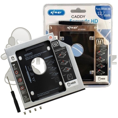 Caddy Para Segundo HD ou SSD 2.5 Sata, 12.7mm - Knup Em São Luis Ma ...