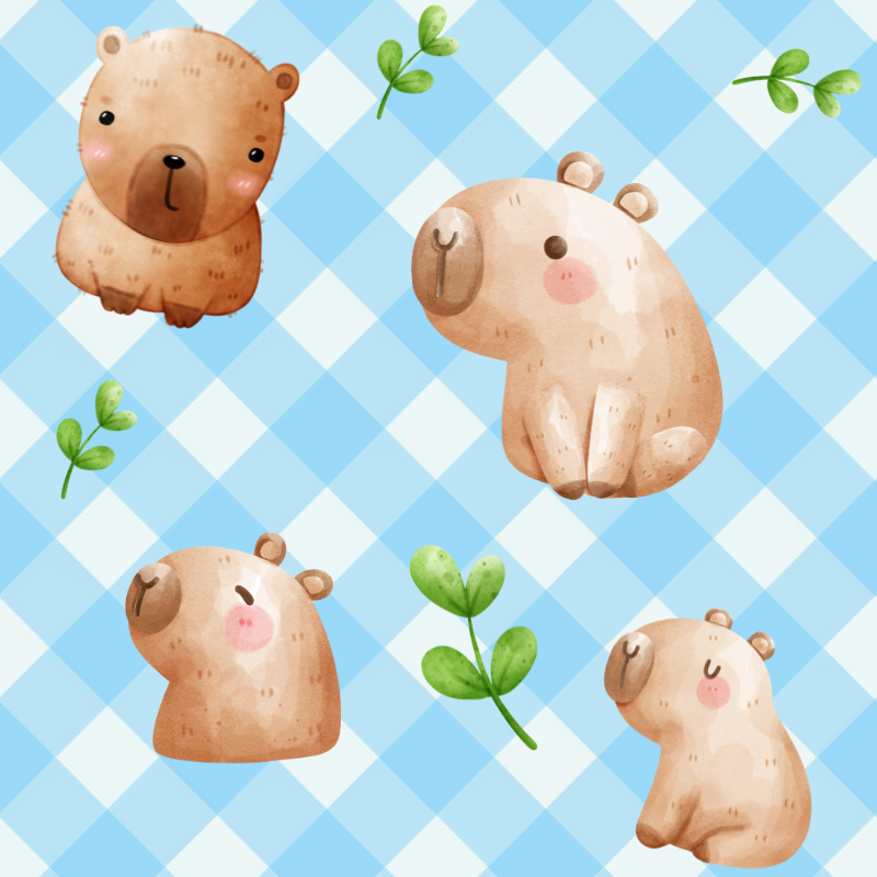 D1655 - Capivara Azul - Clube dos Paninhos