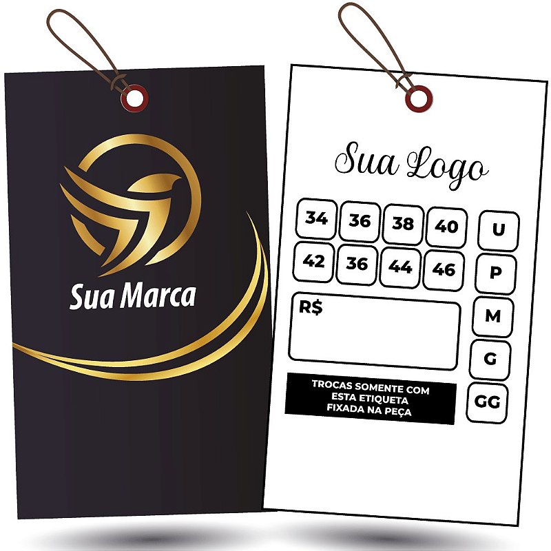 Etiqueta Personalizada para Roupas 500 und. - Comprou Tag