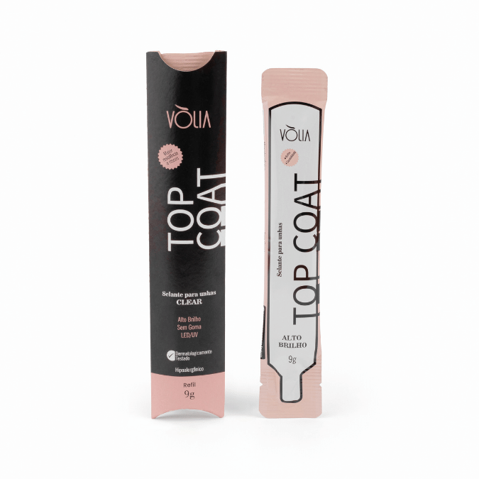 Volia Top coat Sachê Clear 9g - Beleza Unika