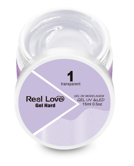 Real Love Gel Hard 15ml Cor 01 Transparente - Beleza Unika