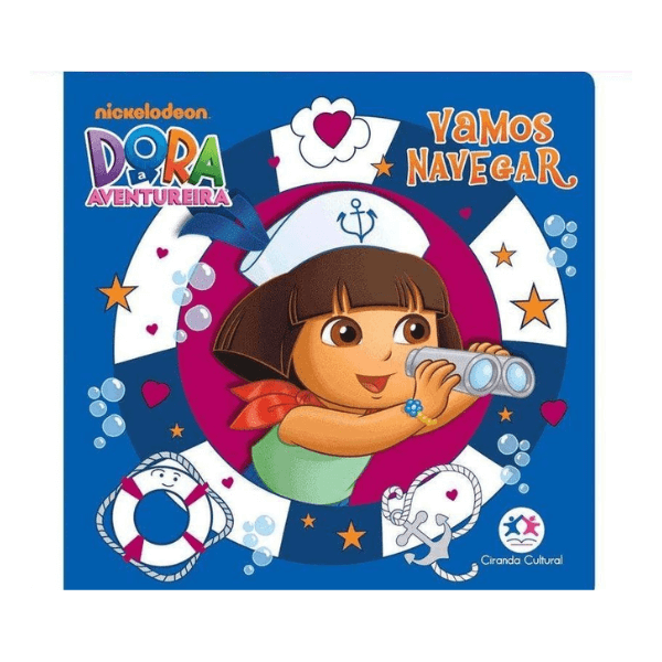 Livro de Banho Dora a Aventureira Vamos Navegar - Up Brinquedos