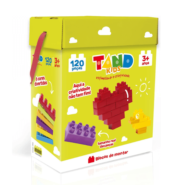 Tand Kids Baú 120 Peças Toyster - Up Brinquedos