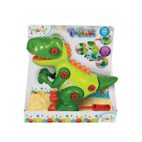 Dinossauro T-Rex Maral na Caixa - Up Brinquedos