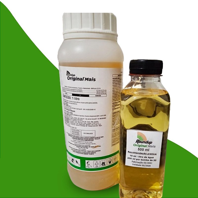 Herbicida Roundup Original Mais 500 ml - Composição Glifosato 48% Vene ...