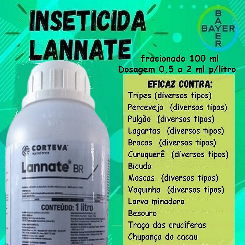 INSETICIDA LANNATE BR 100 ml - ORQUÍDEAS, ROSAS DO DESERTO,CACTUS E SU ...