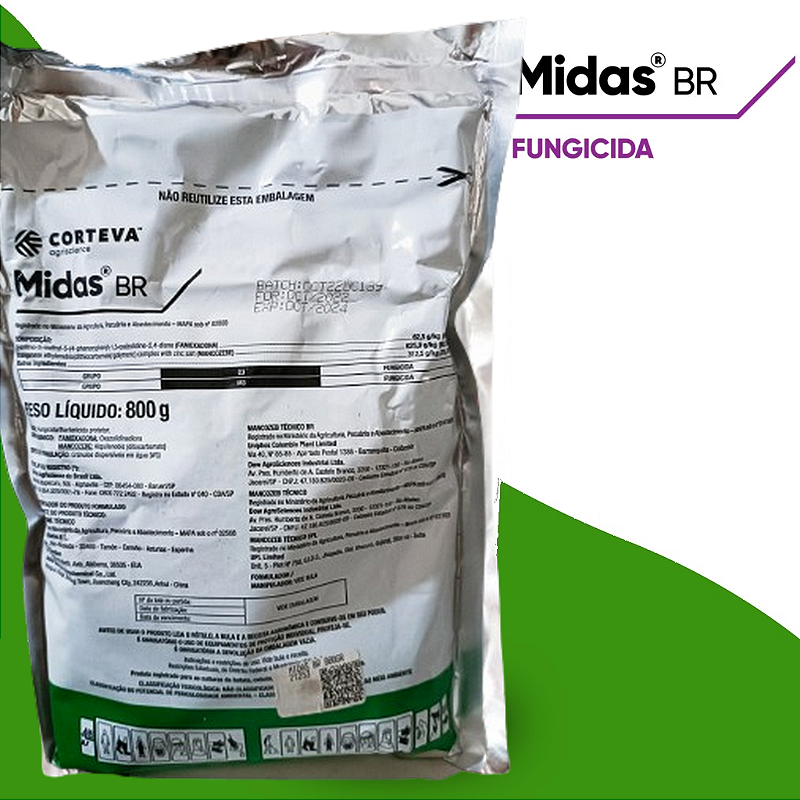 Fungicida Midas Br 800 - Composição Famoxadona e Mancozebe - Roundup ...
