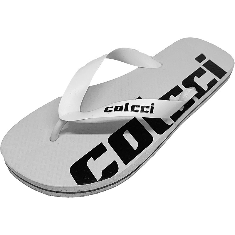 Sandália Colcci Logos Branco Masculino - Attemporal Boutique