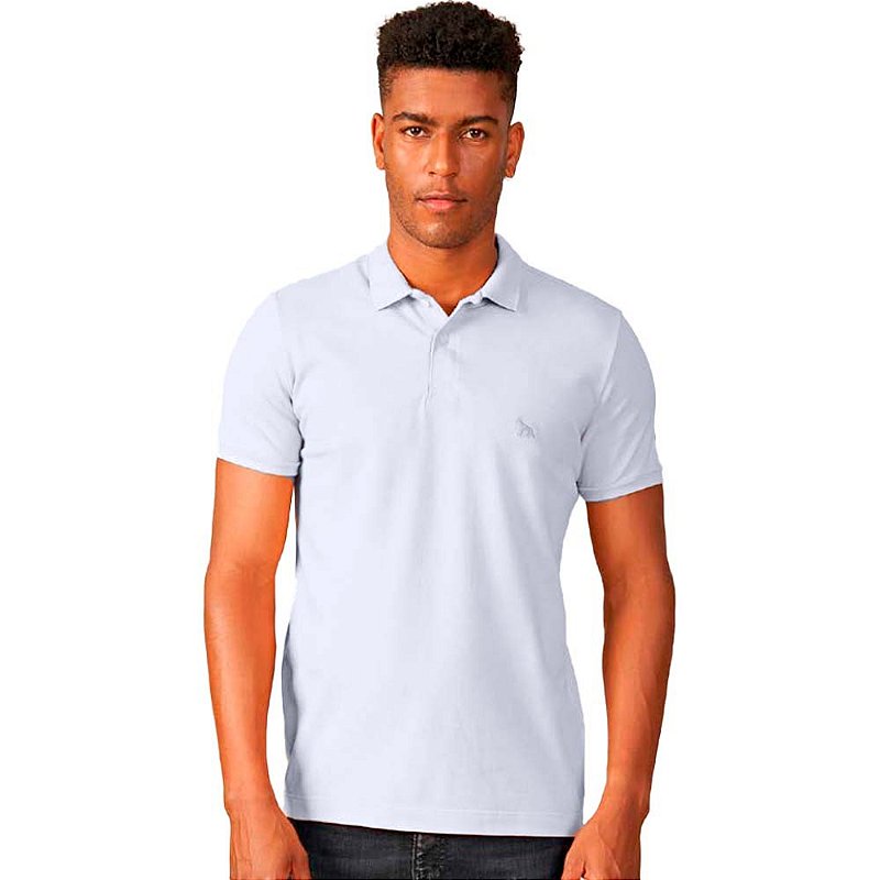 Camisa Polo Acostamento Logo O23 Branco Masculino - Attemporal Boutique