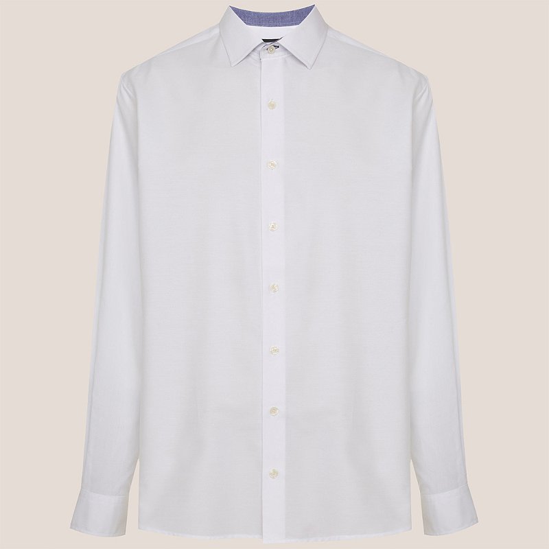 Camisa Dudalina Comfort Trico Lisa Ve26 Branco Masculino - Attemporal ...
