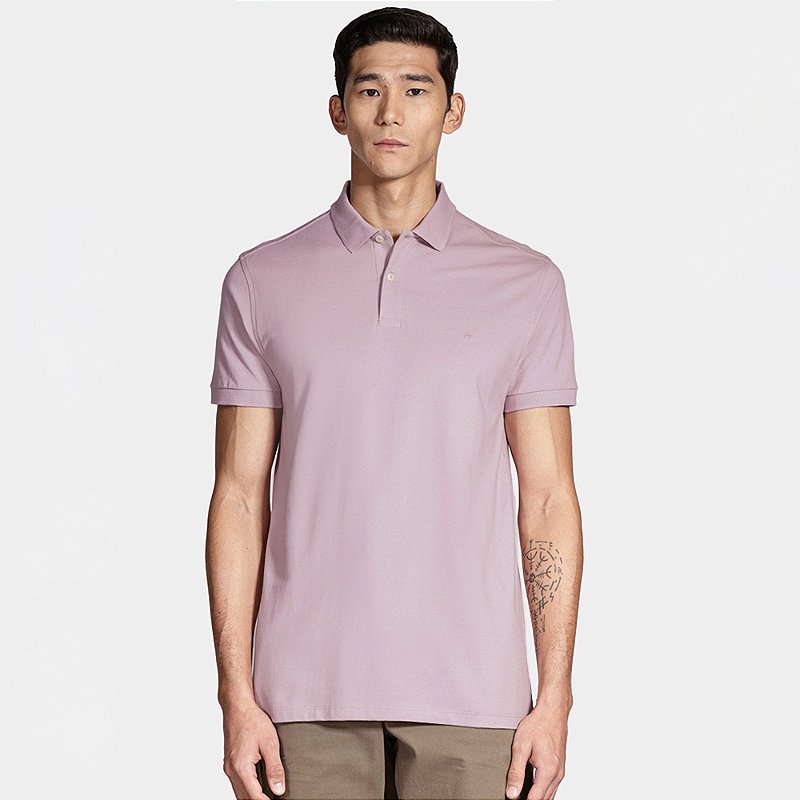 Camisa Polo Aramis Basic Piquet Ve26 Rosa Masculino - Attemporal Boutique