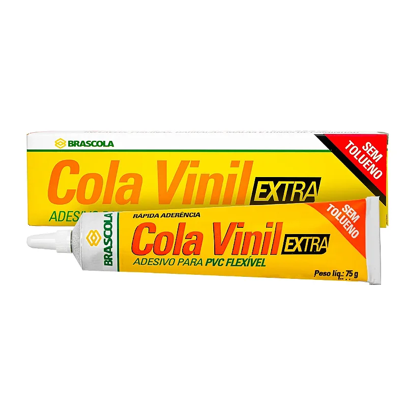 Cola Vinil 75g Bisnaga Brascola Adesivo Especial Para Reparo Em Vinil ...