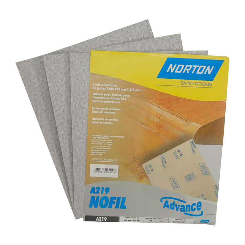 LIXA NO-FIL A219 NORTON 120 C/50 - Ferragens Garcia