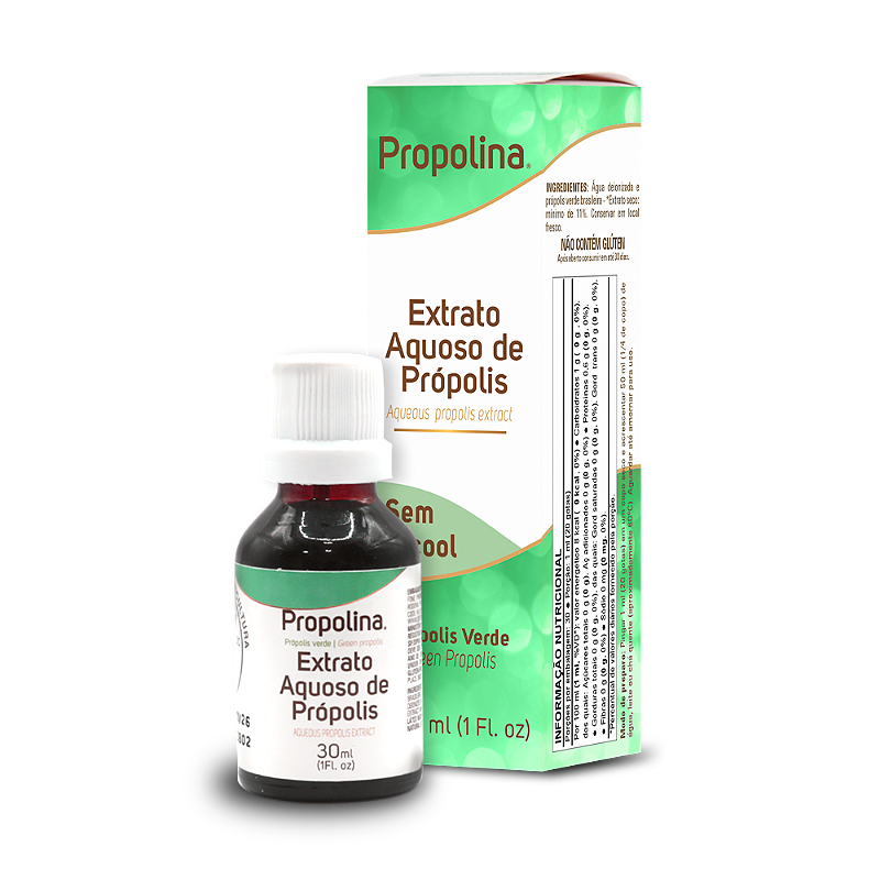 PROPOLINA 11% - EXTRATO AQUOSO DE PRÓPOLIS VERDE - 30ML (SEM ÁLCOOL ...