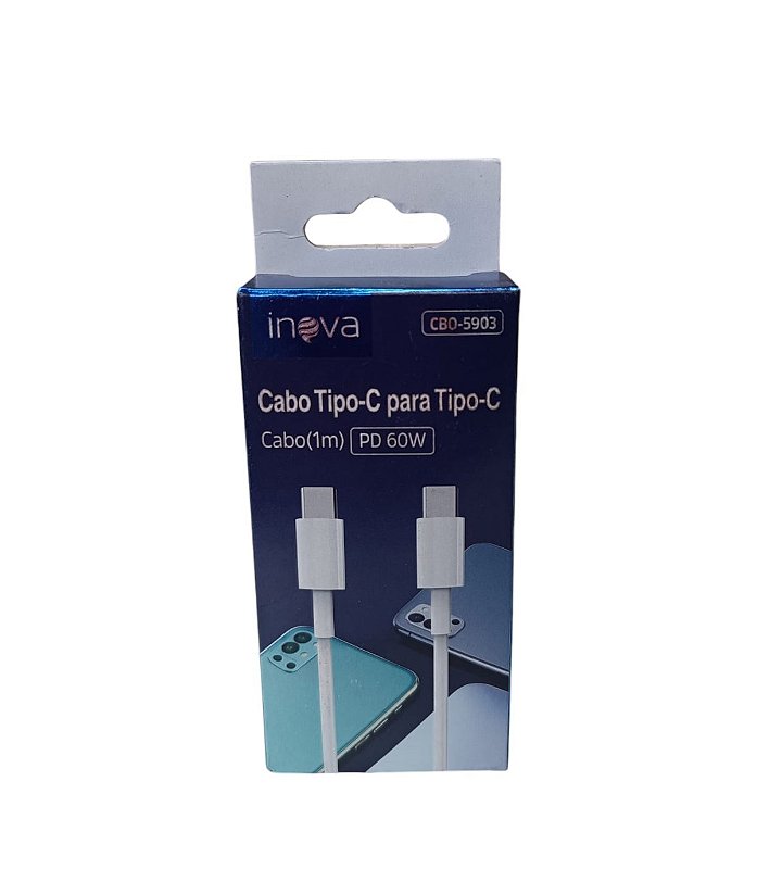 CBO-5903 CABO TIPO C PARA TIPO C 1M INOVA - Inova Distribuidora ...