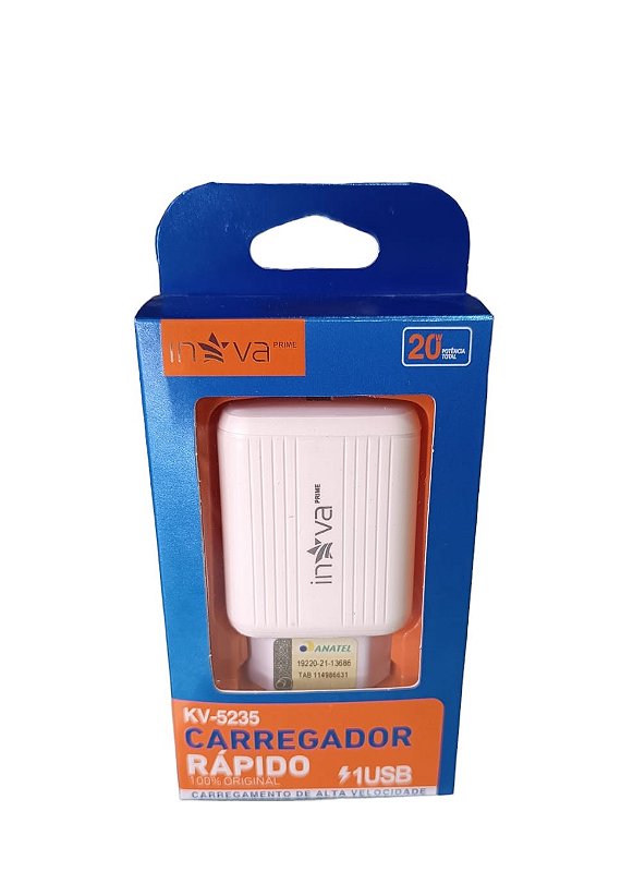 CAR-5235 FONTE USB 20W INOVA - Inova Distribuidora - Acessórios e eletrônicos no atacado