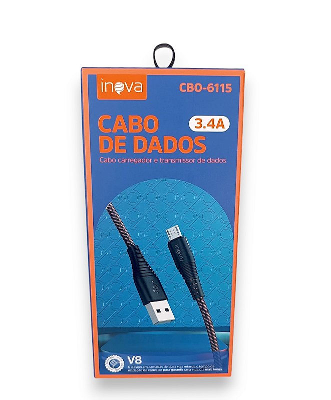 CBO-6116 CABO USB TIPO C 3.4A 1M INOVA - Inova Distribuidora ...