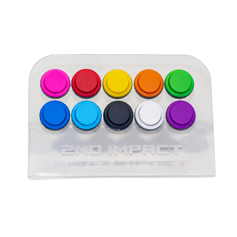 Botões Arcade Original 2nd Impact 33 Peças Gateron Silver - 2ND Impact
