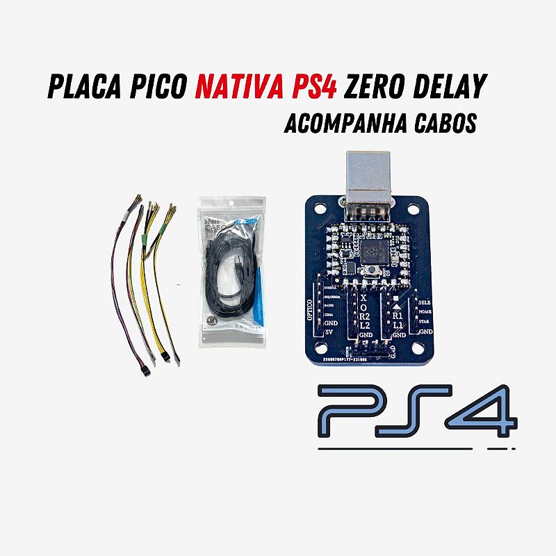 Placa Pico Zero Delay Nativo ps4/ps3/ Pc - X-input - 2ND Impact