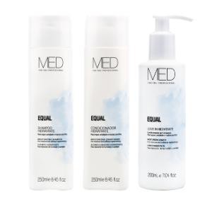 Kit Shampoo, Condicionador e Leave-in Equal - Med For You