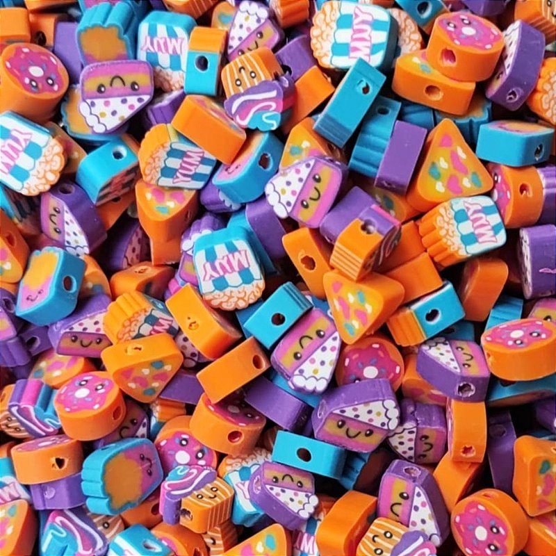 25 Uni. Miçanga De Fimo Cinema - Man Aviamentos