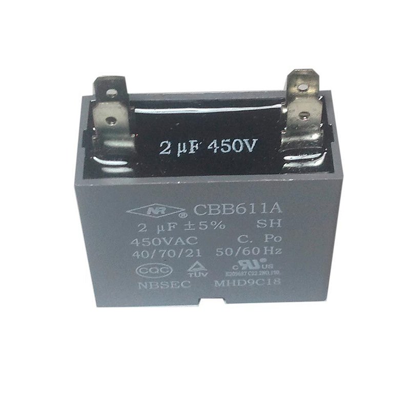 Capacitor 2uF 450VAC CBB61 33010025 Gree - Ponto Multipeças - Peças ...