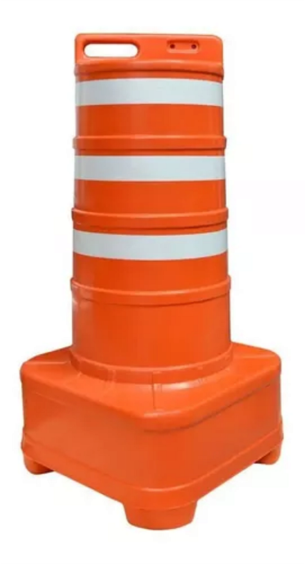 Cone Canalizador Sinalização Viária 110 Cm Tipo Conão Barril Refletivo ...