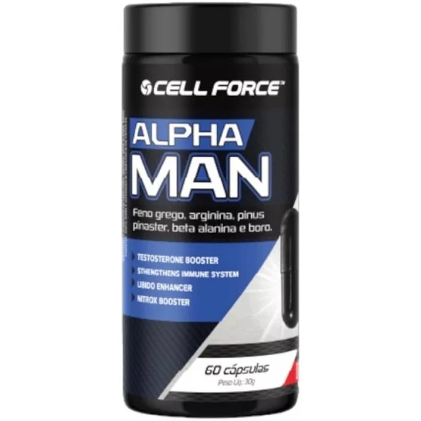 Alpha Man 1 pote com 60 Capsulas - Cell Force - Go! Suplementos