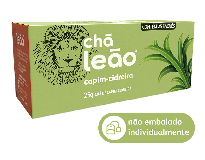 Chá Leão - Capim-Cidreira 25 sachês | Leão - ju.com.br