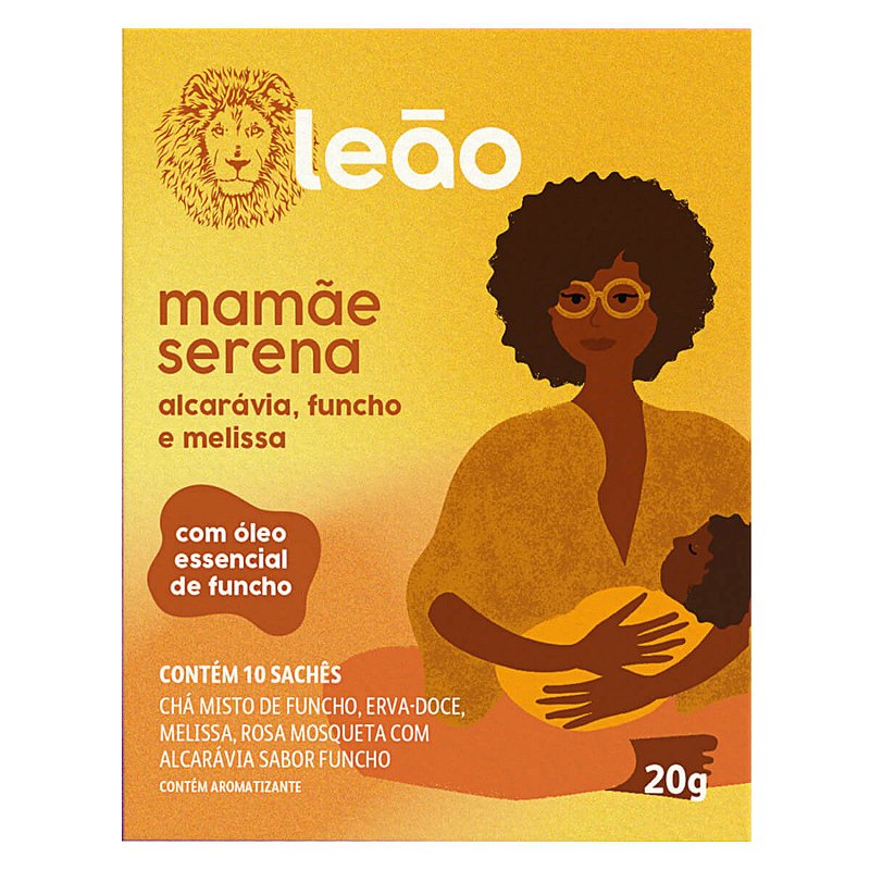 Leão Mamãe Serena - Alcarávia, Funcho e Melissa 10 Sachês - ju.com.br
