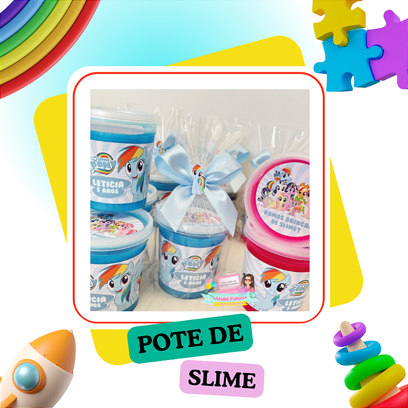 kit slime personalizado - Ateliê Foloni