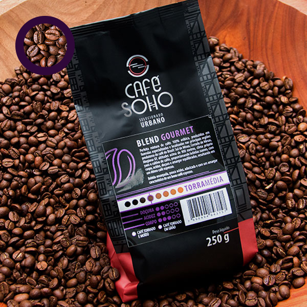 Café Soho Gourmet em Grão 250g - Café Soho