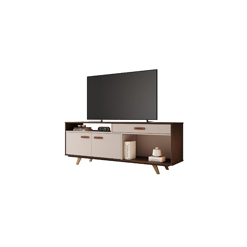 Rack para TV até 65 Polegadas Ímpar JCM Café / Off White - JitMobile ...