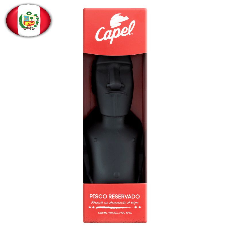 PISCO CHILENO CAPEL MOAI RESERVADO 1 L - Vino Adega