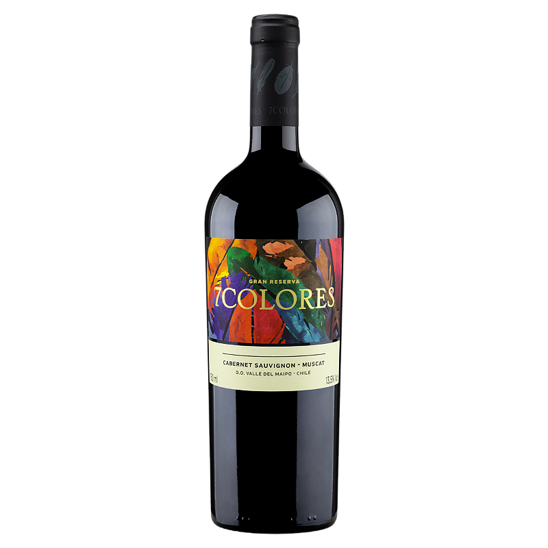 Vinho 7 Colores Gran Reserva Cab. Sauvignon Muscat Tto 750ml - Vino Adega