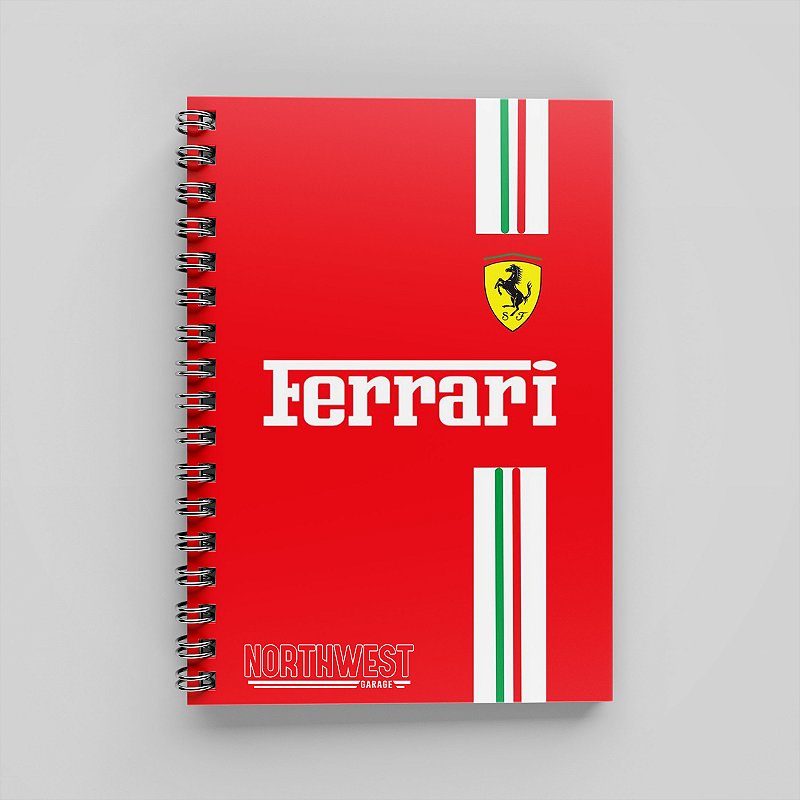 Caderno Ferrari A5 - Northwest Garage - Car Life Style
