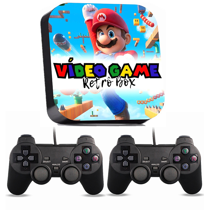 Video Game Retro Box 150.000 Jogos + 2 Controles (Nova Versão) Case ...