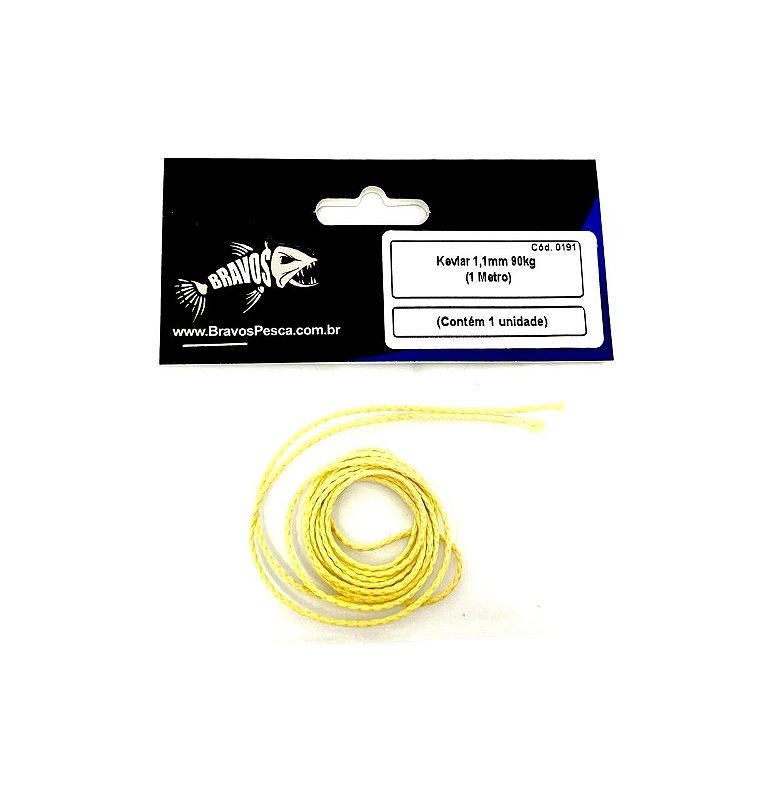 Kevlar 1,1mm 90kg (1 Metro) - Bravos