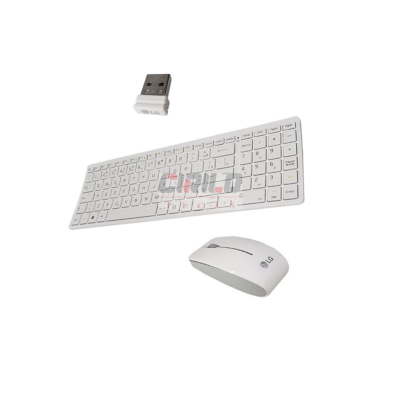 Kit Teclado Mouse e Receptor Wireless LG Branco - Cirilo Peças Ar ...