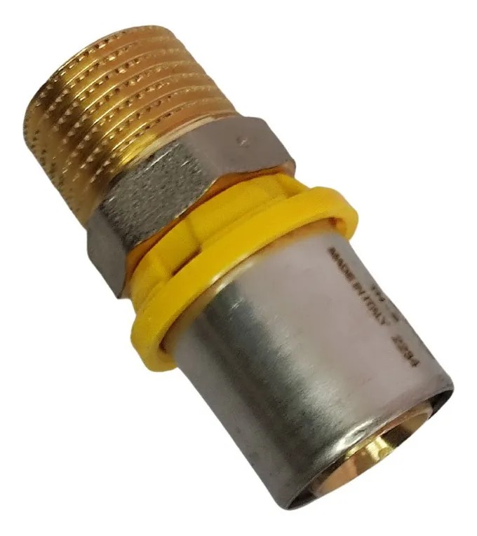 CONECTOR MACHO P/GAS 20MM X 1/2" - PRENSAR - HS GÁS