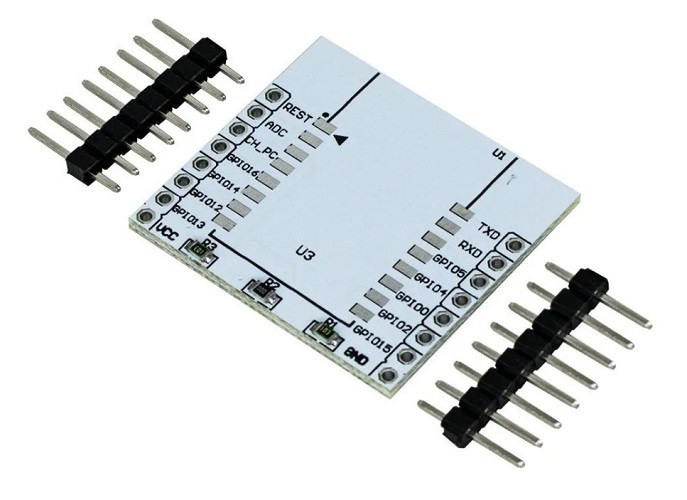 Módulo Adaptador Para Esp8266 12e Com Barra De Pinos Acepic Tecnologia